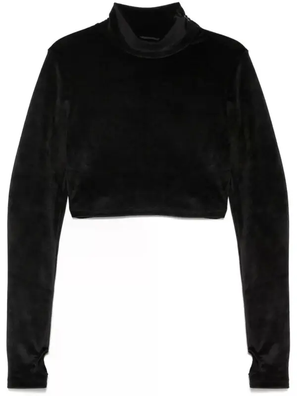 Gcds Embellished Velvet T-shirt