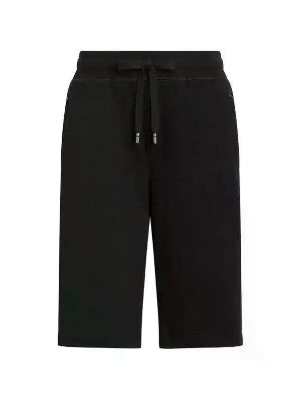 Dolce & Gabbana Logo Plaque Track Shorts - Black