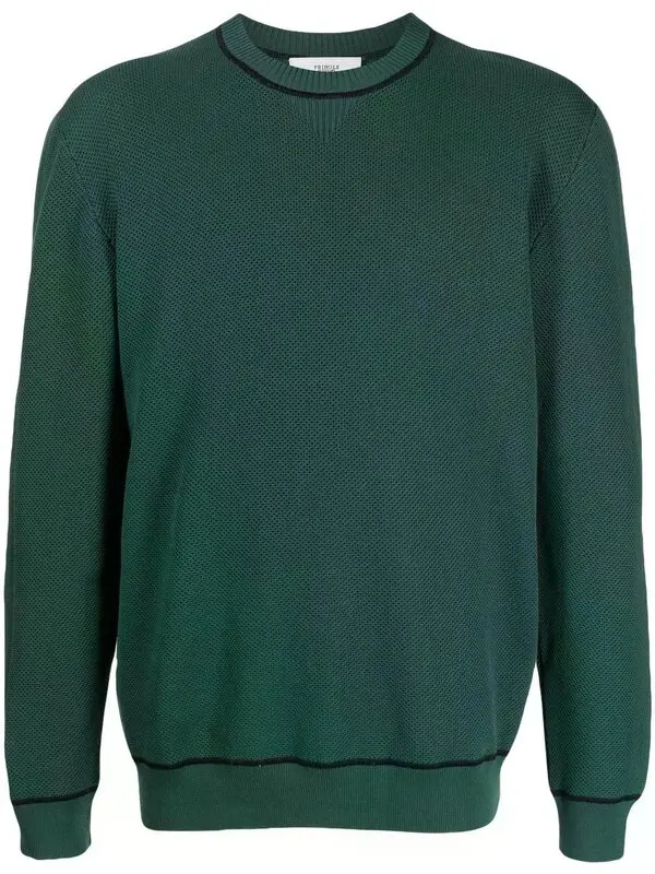 Pringle Of Scotland Crew Neck Fine Knit Jumper - Green