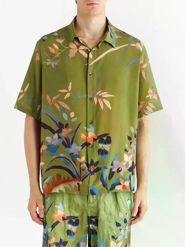 Etro Floral-print Silk Shirt