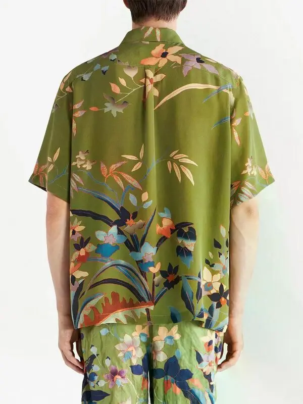 Etro Floral-print Silk Shirt