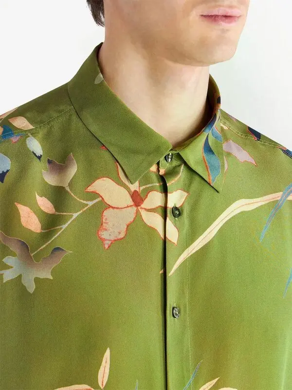 Etro Floral-print Silk Shirt