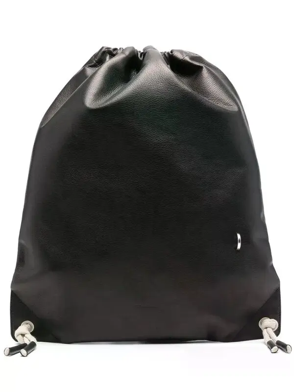 Rick Owens Leather Backpack - Black