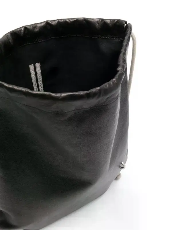 Rick Owens Leather Backpack - Black