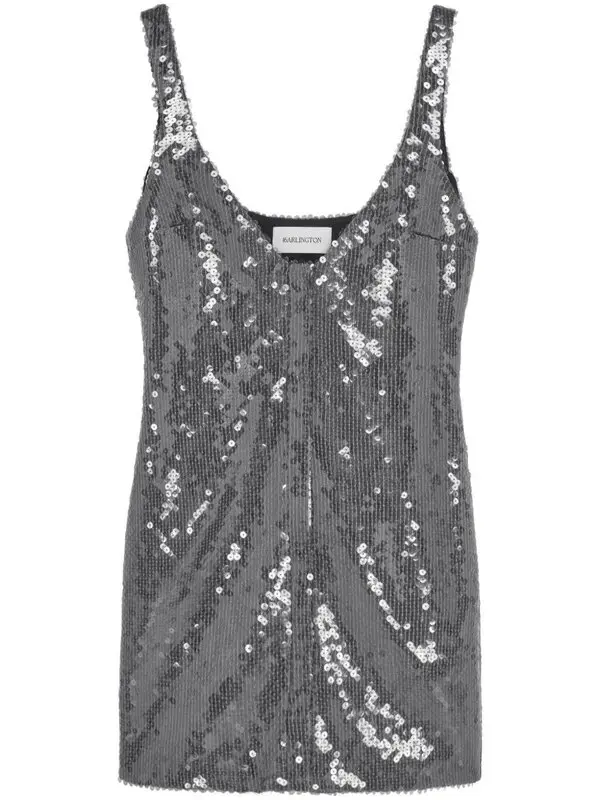 16Arlington Sequin Embellished Mini Dress - Silver