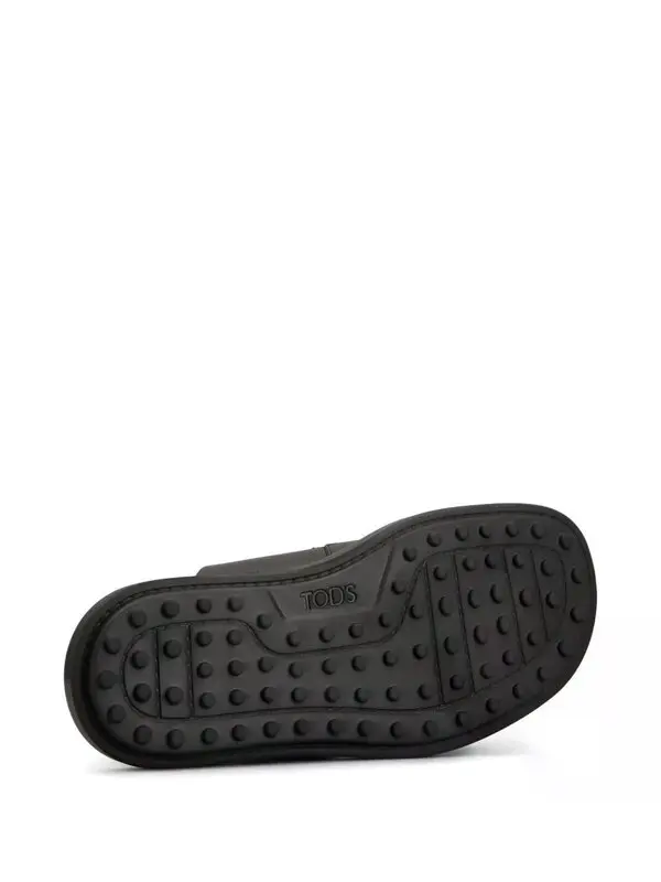 TOD'S Leather Sandals With Decorative Buckle Detail