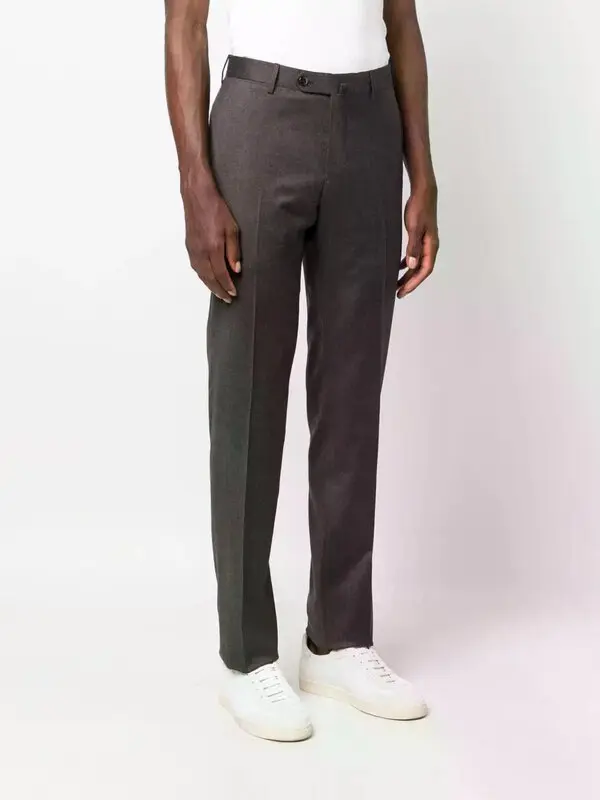 PT TORINO Tailored Pressed-crease Trousers - Brown