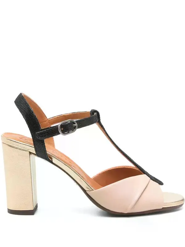 Chie Mihara 90mm Biagio 46 Block Heel Sandals - Neutrals