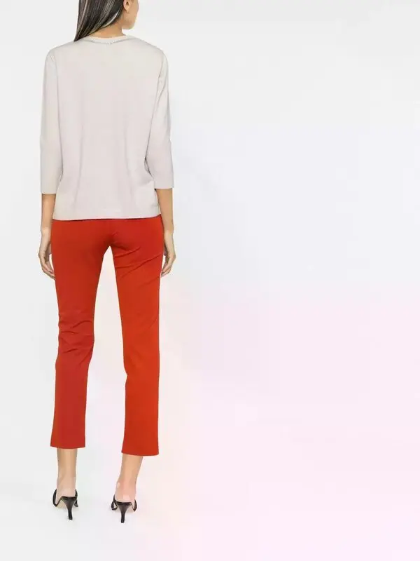 Fabiana Filippi V-neck Jumper With Metallic Trim