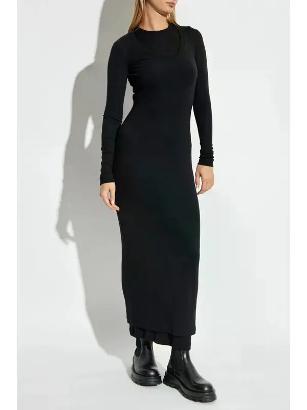 JIL SANDER Layered Wool Dress