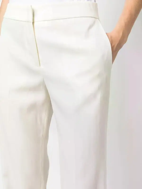 Fabiana Filippi Virgin Wool Tailored Trousers Milk