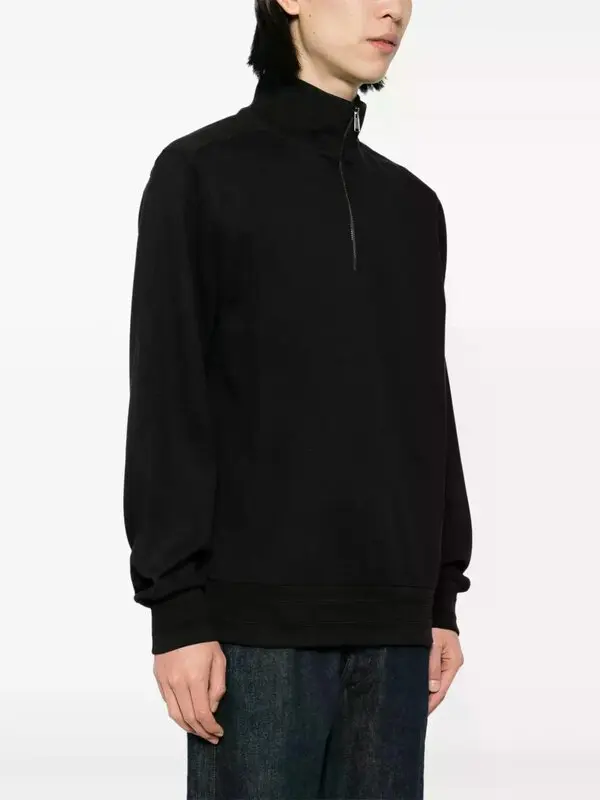 BOSS Half-zip Panelled Sweatshirt