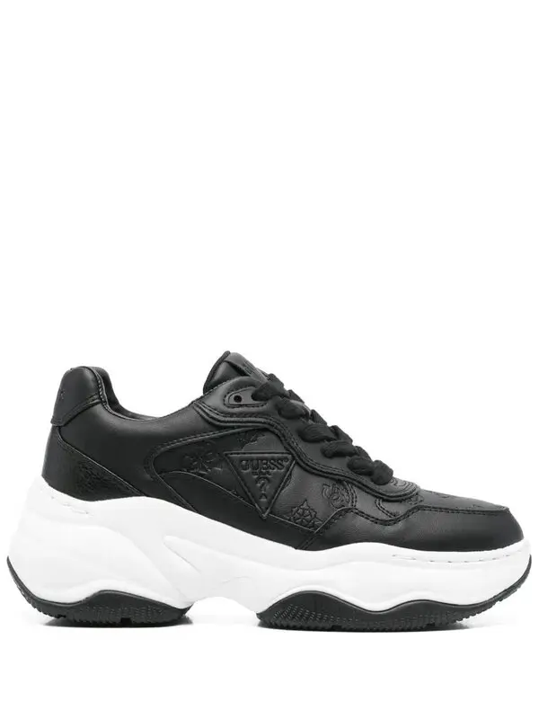 Guess Embossed Logo Lace-up Sneakers