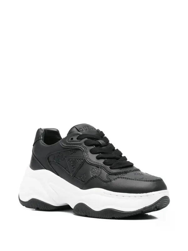 Guess Embossed Logo Lace-up Sneakers