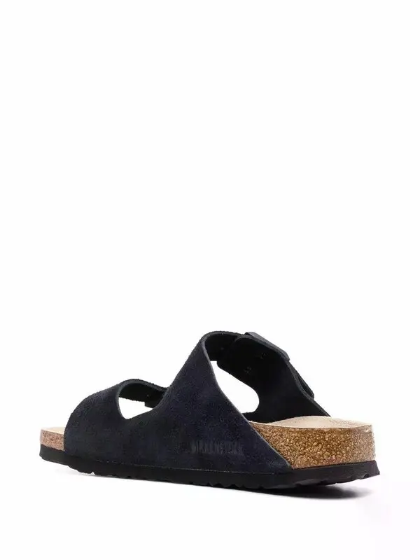 BIRKENSTOCK Arizona Suede Flat Sandals - Blue