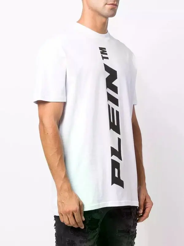 Philipp Plein Vertical Logo Print T-shirt