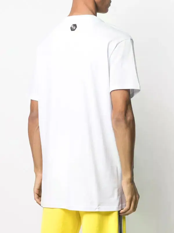 Philipp Plein Outline Skull Print T-shirt