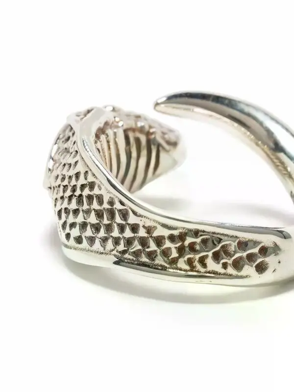 Emanuele Bicocchi Sterling Serpent Ring - Silver