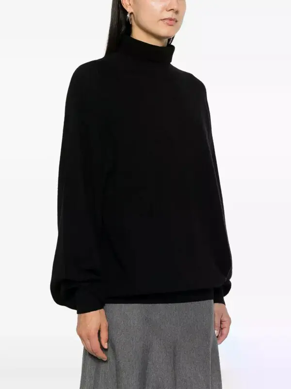 Khaite Percy Cashmere Blend Sweater - Black