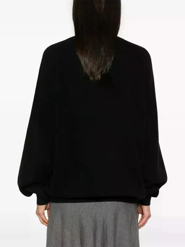 Khaite Percy Cashmere Blend Sweater - Black
