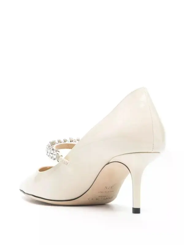 JIMMY CHOO Bing Pumps 65 Patent Leather Crystal Embellished Mary Jane Pumps