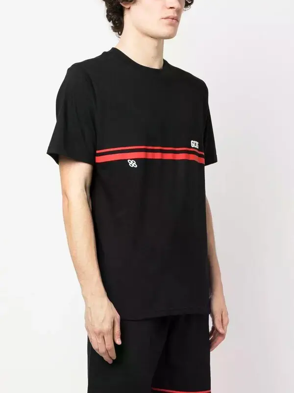 Gcds Logo-print Short-sleeve T-shirt - Black