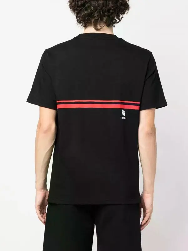 Gcds Logo-print Short-sleeve T-shirt - Black