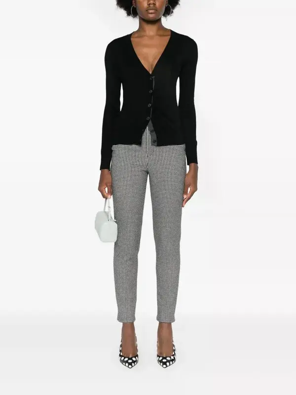 Pinko Boise Cardigan With V-neck And Ruched Detailing