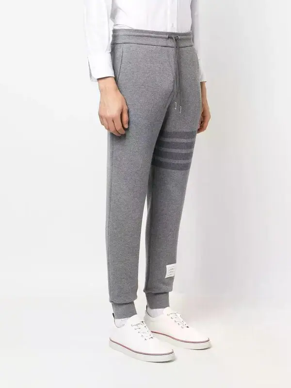 Thom Browne 4-bar Wool Track Pants - Grey
