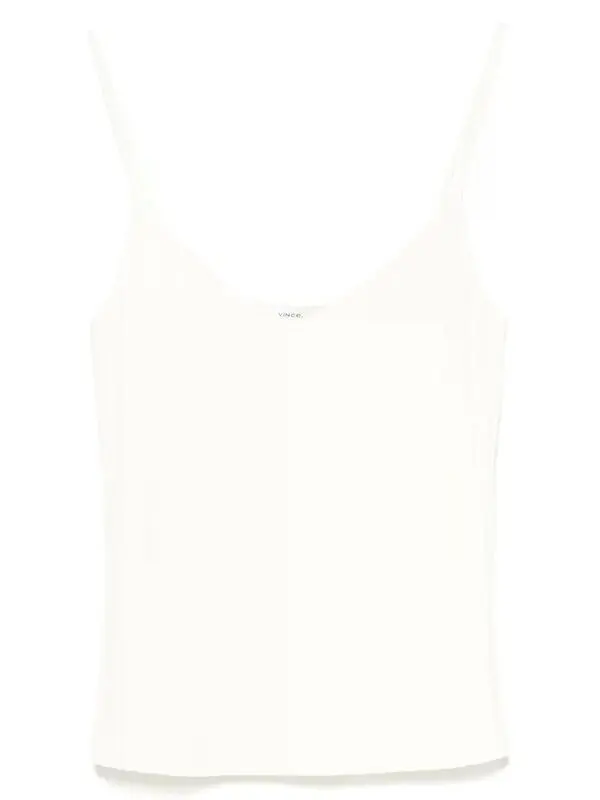 Vince Ribbed V-neck Spaghetti Strap Tank Top