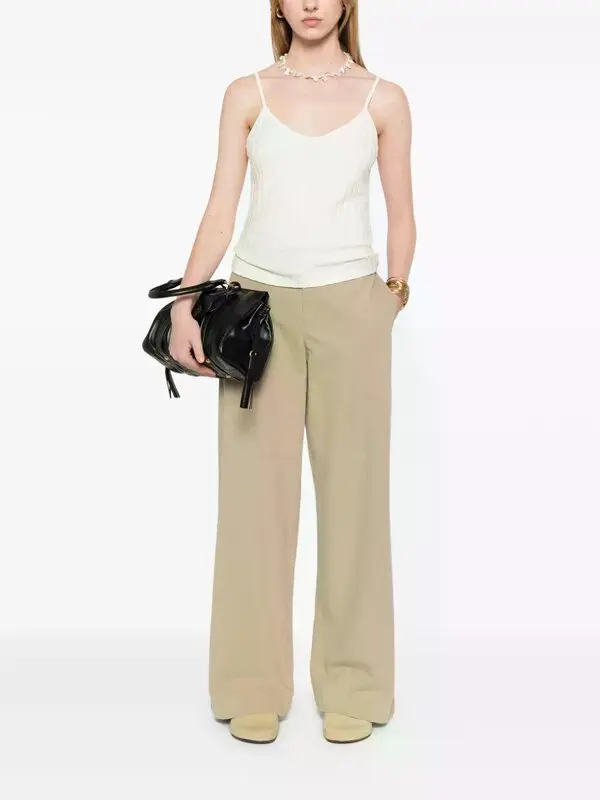 Vince Ribbed V-neck Spaghetti Strap Tank Top