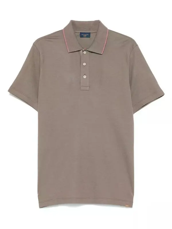 Paul & Shark Piqué Polo Shirt - Brown