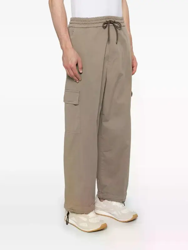 DONDUP Cotton Cargo Trousers - Brown