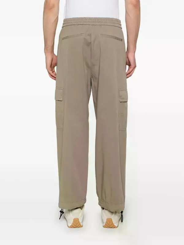 DONDUP Cotton Cargo Trousers - Brown