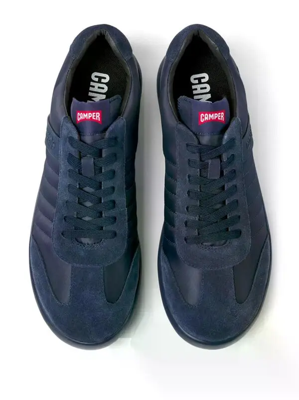 Camper Navy Leather Low-top Sneakers - Blue