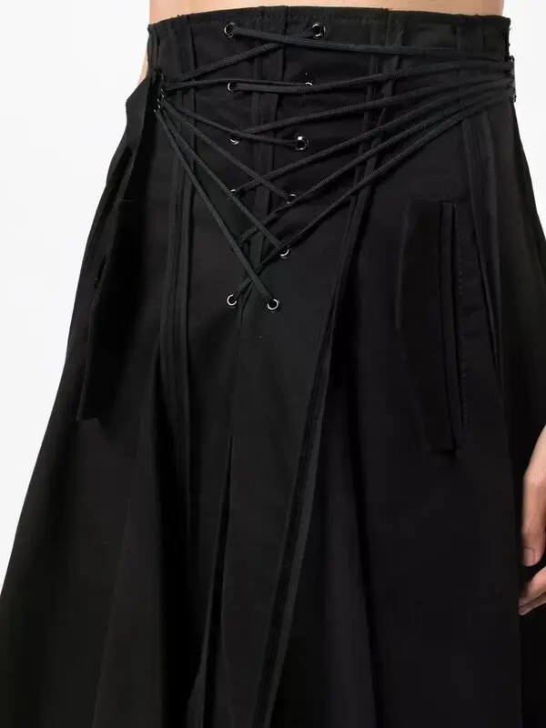 Monse Lace-up Asymmetric Skirt