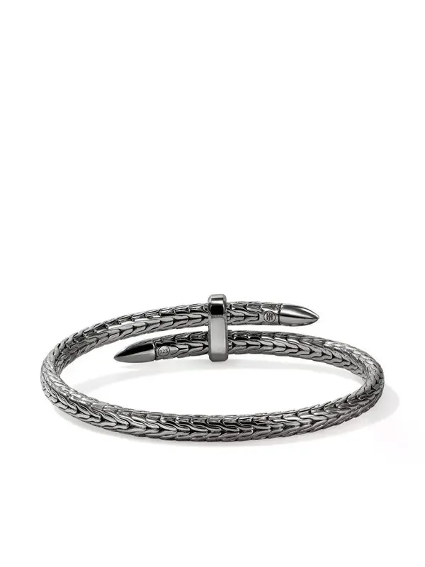John Hardy Spear Flex Diamond Cuff Bracelet - Silver