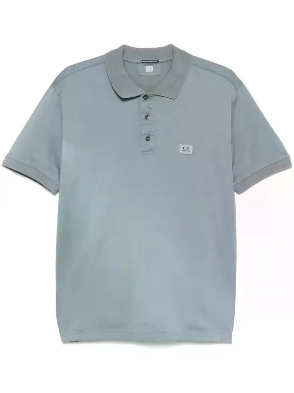 C.P. COMPANY Logo-patch Polo Shirt