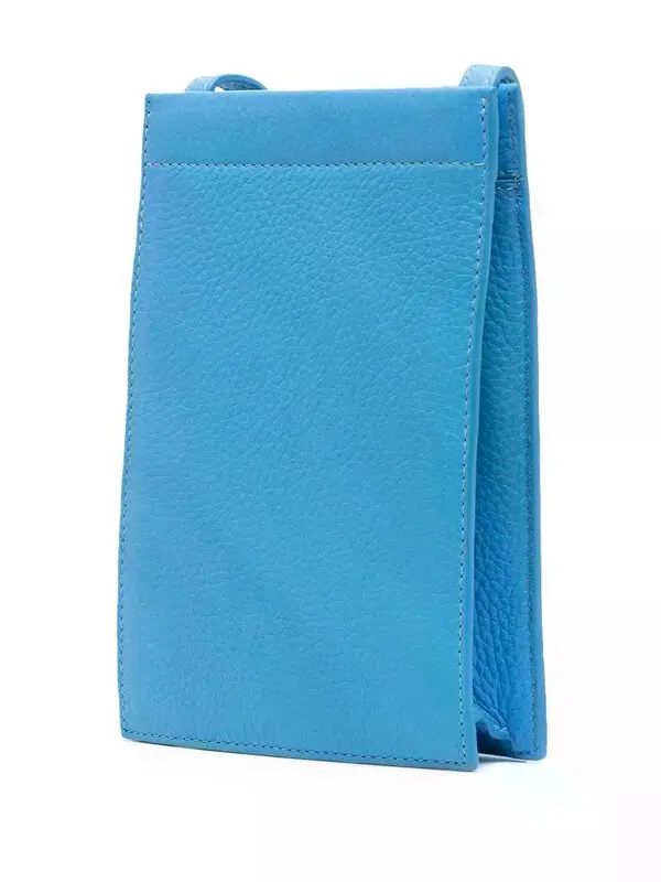 YU MEI Georgie Leather Cross Body Bag - Blue