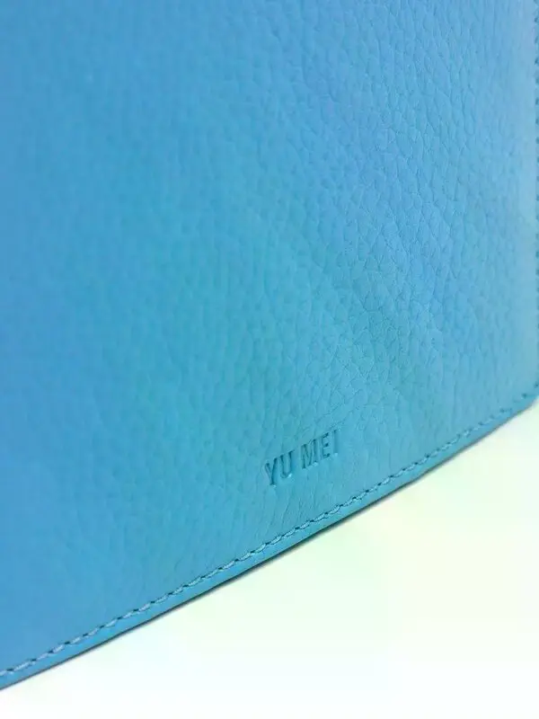 YU MEI Georgie Leather Cross Body Bag - Blue
