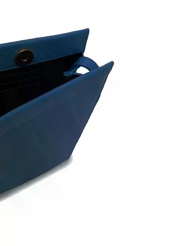 YU MEI Georgie Leather Cross Body Bag - Blue