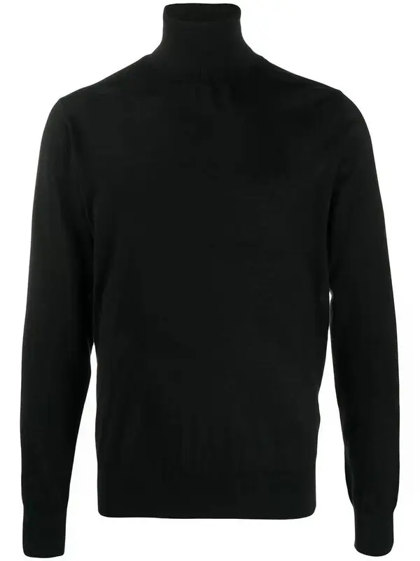 Dolce & Gabbana Cashmere Roll Neck Jumper - Black