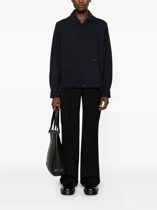 Givenchy Drawstring Wool-blend Shirt Jacket