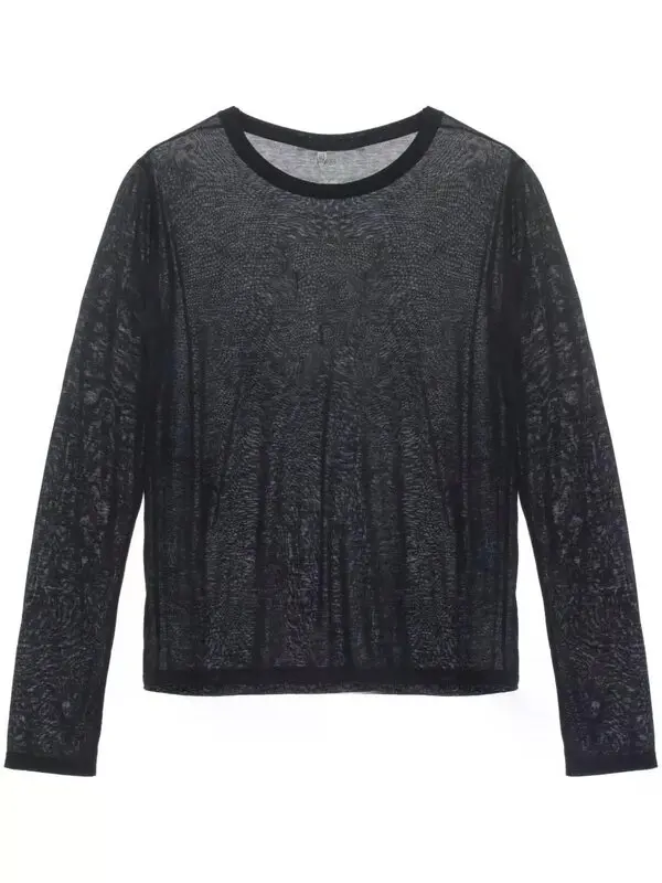 BASERANGE Long-sleeve Lyocell T-shirt - Black