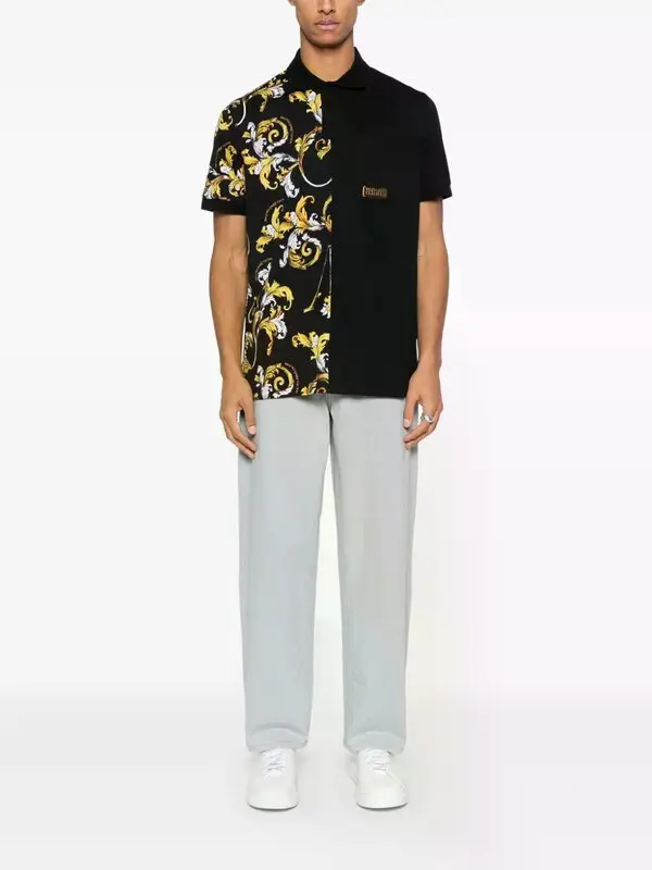 Versace Barocco-print Polo Shirt