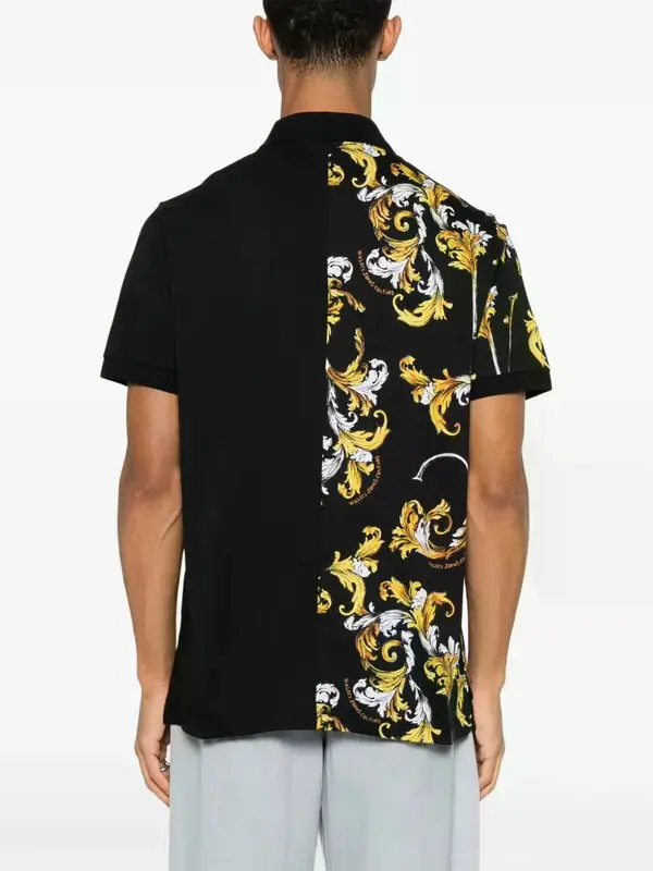 Versace Barocco-print Polo Shirt