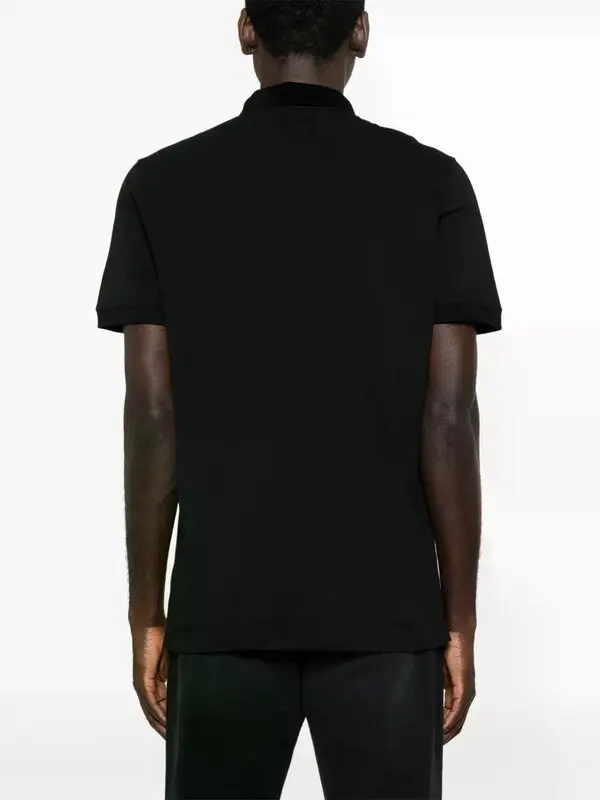 Dolce & Gabbana Logo-embroidered Polo Shirt - Black