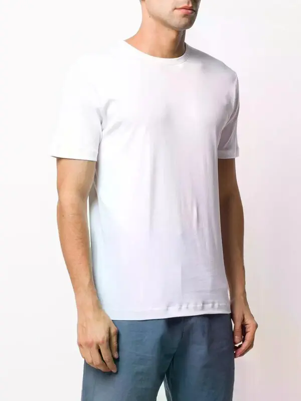 Sunspel Short-sleeve Fitted T-shirt - White