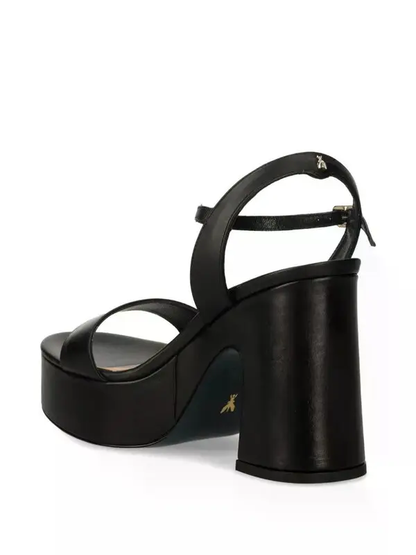 Patrizia Pepe Leather High Block Heel Sandals