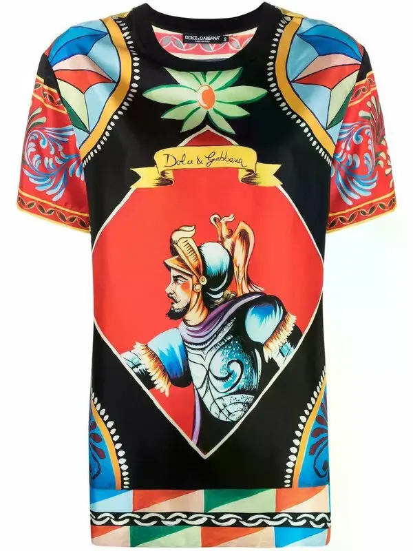 Dolce & Gabbana Carretto Print T-shirt - Red